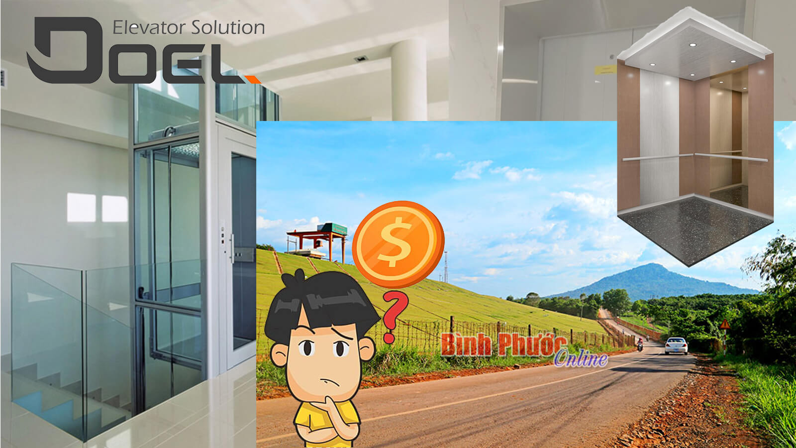 Giá thang máy gia đình Bình Phước Thang máy Doel Việt Nam